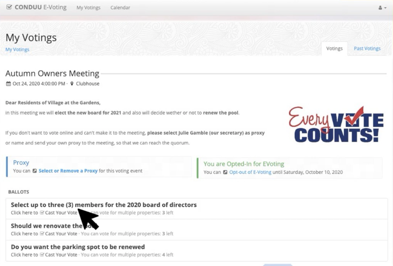 Electronic Voting – On Top of the World Clearwater