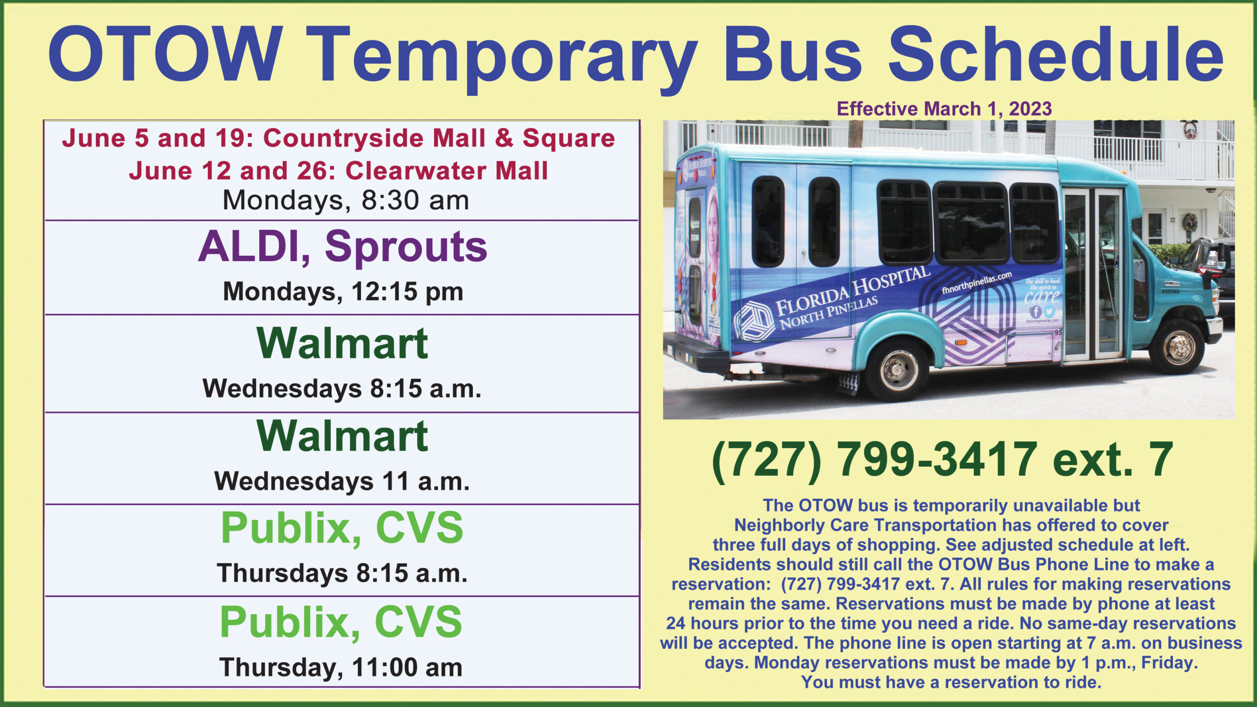 Transportation – On Top of the World Clearwater